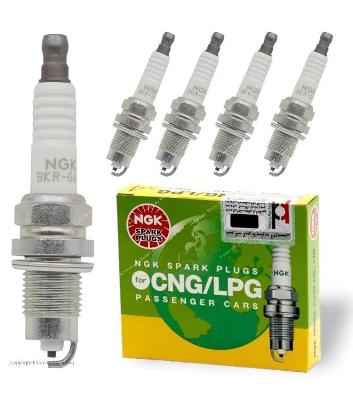 شمع دوگانه سوز تک پلاتین پایه کوتاه ان جی کی NGK مدل BKR-GAS 7987